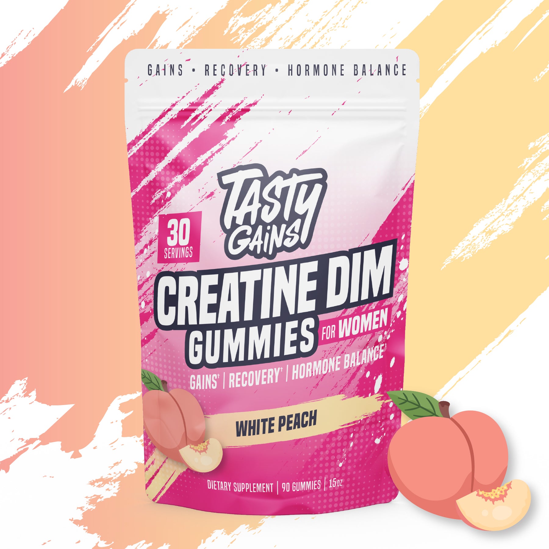 Tasty Gains DIM Creatine Gummies For Women - 90 Gummies