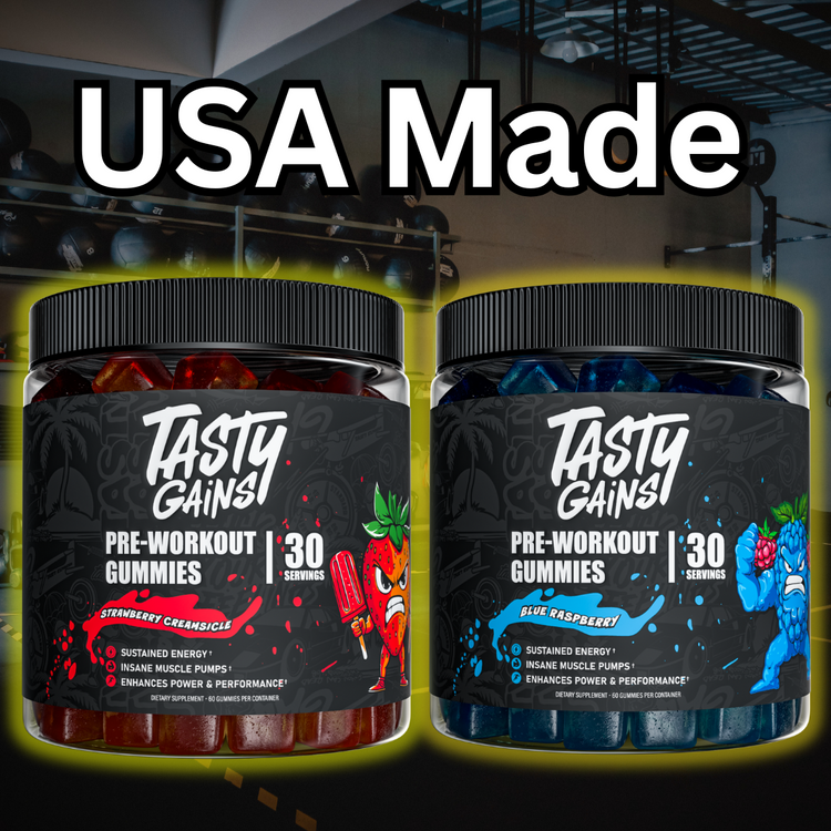 Tasty Gains Pre-Workout Gummies - 30 Servings